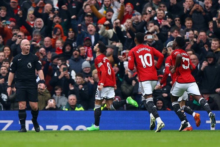 مانشستر يونايتد يستعيد توازنه ويفوز على إيفرتون بثنائية في الدوري